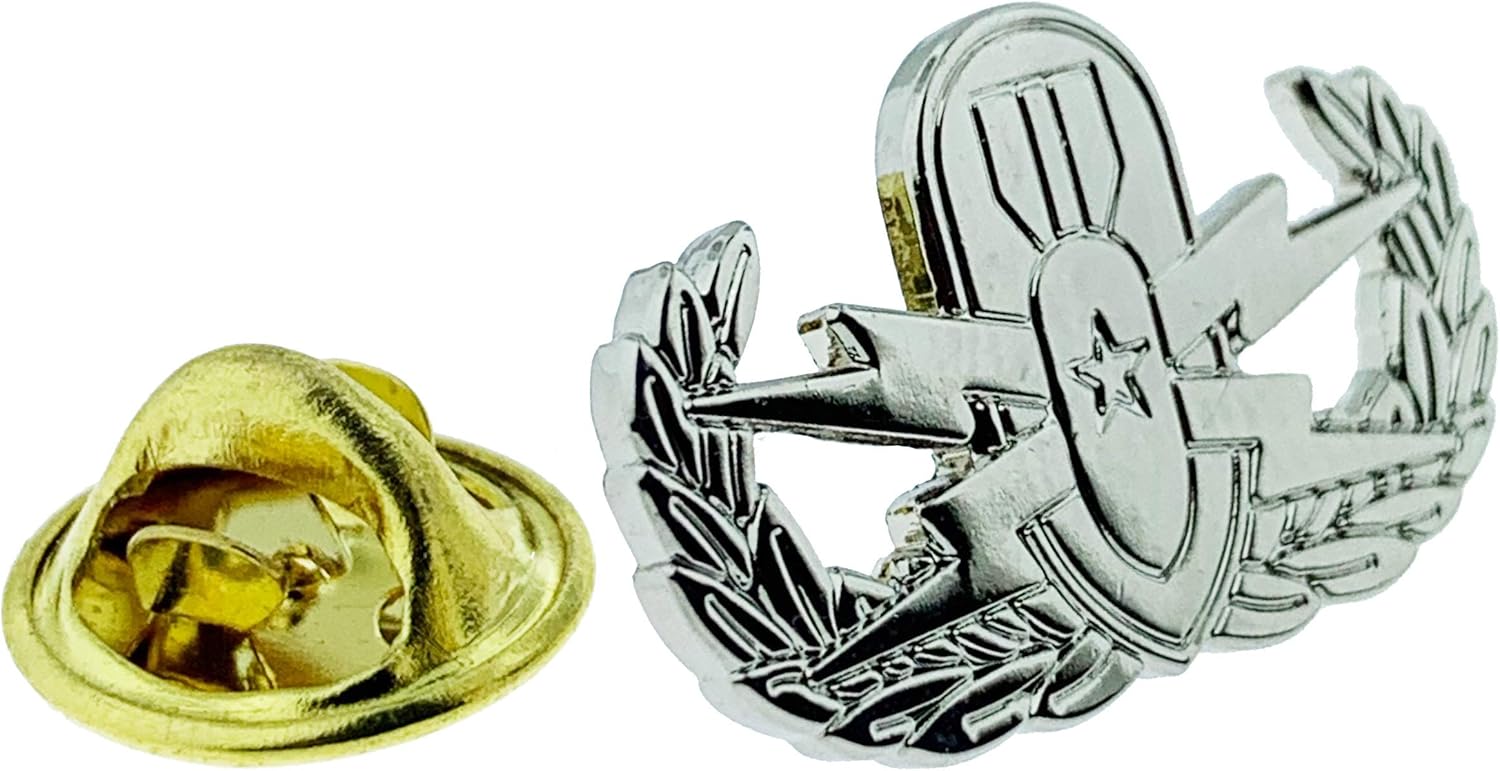 Amazon.com: EOD Senior 1 inch Lapel Pin"Silver" : Clothing, Shoes & Jewelry