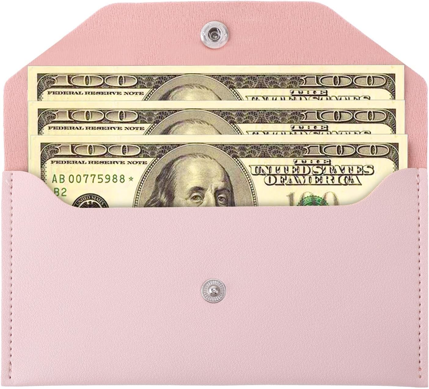 Teaaha Cash Wallet Genuine Leather Money Stuffing Wallets Organizer ...