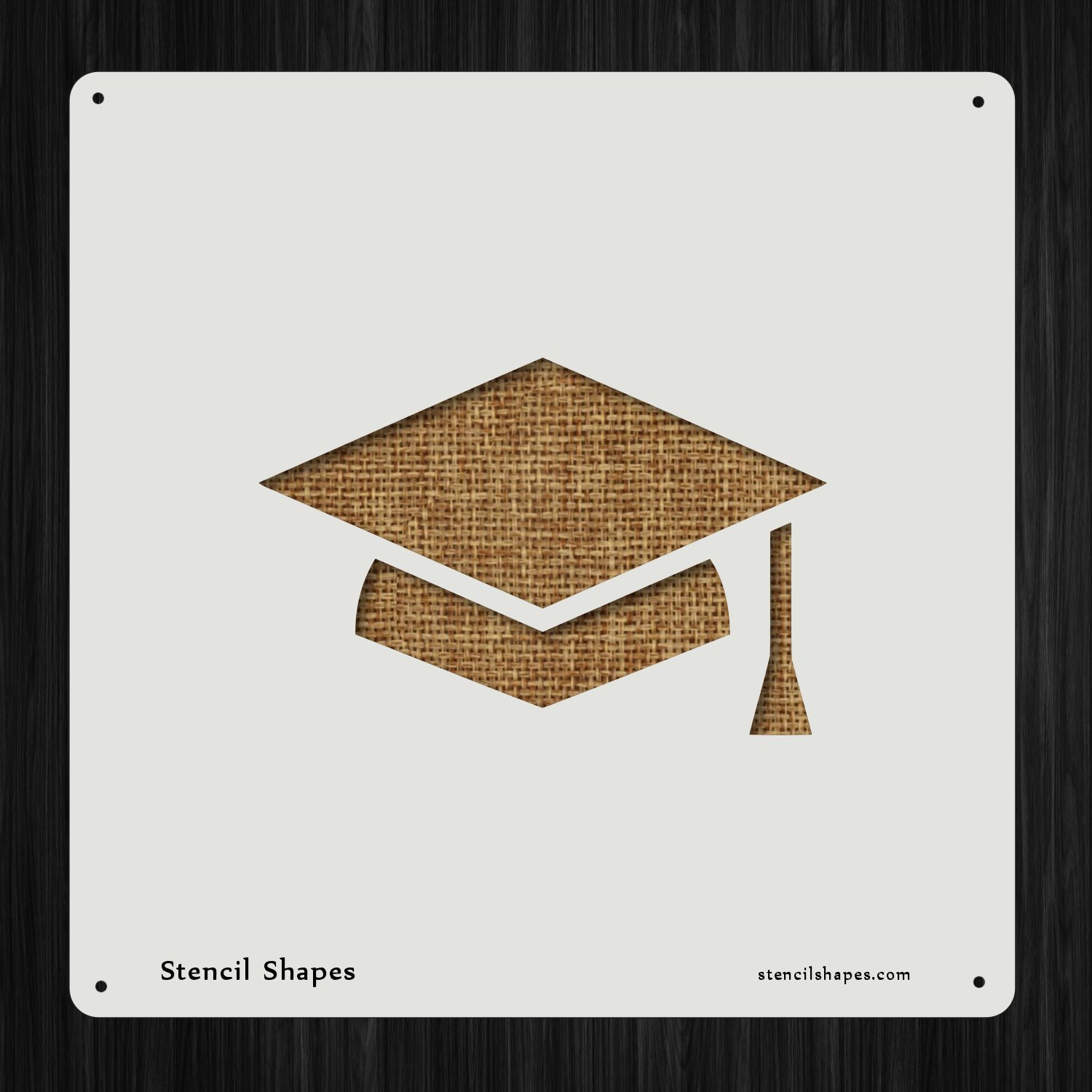 Graduation Cap Stencil