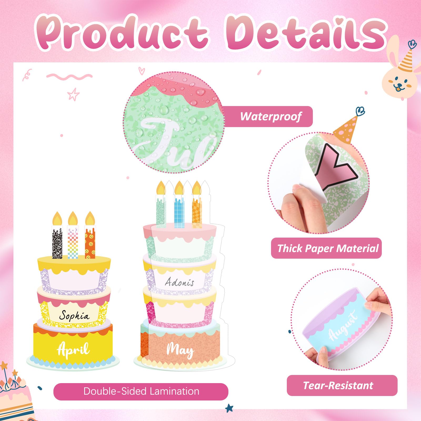 Snapklik.com : Fuyoooo 127 Pcs Birthday Graph Bulletin Board Set ...