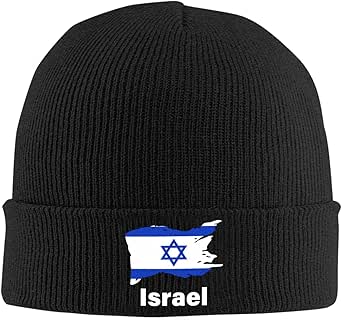 Israeli Israel Flag Beanie Cap Skull Knit Caps for Women Men Knitted ...