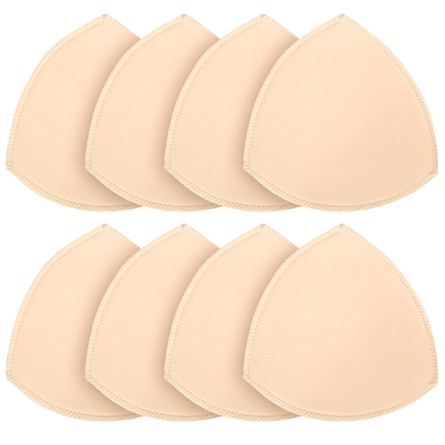 4 Pairs Bra Pads Inserts Bra Cups Inserts Removable Breathable Push up ...