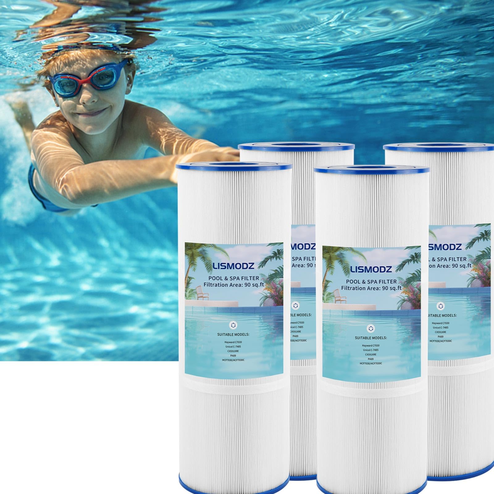 Amazon.com : LISMODZ CX591XRE C7030 Pool Filter Cartridges Replacement ...