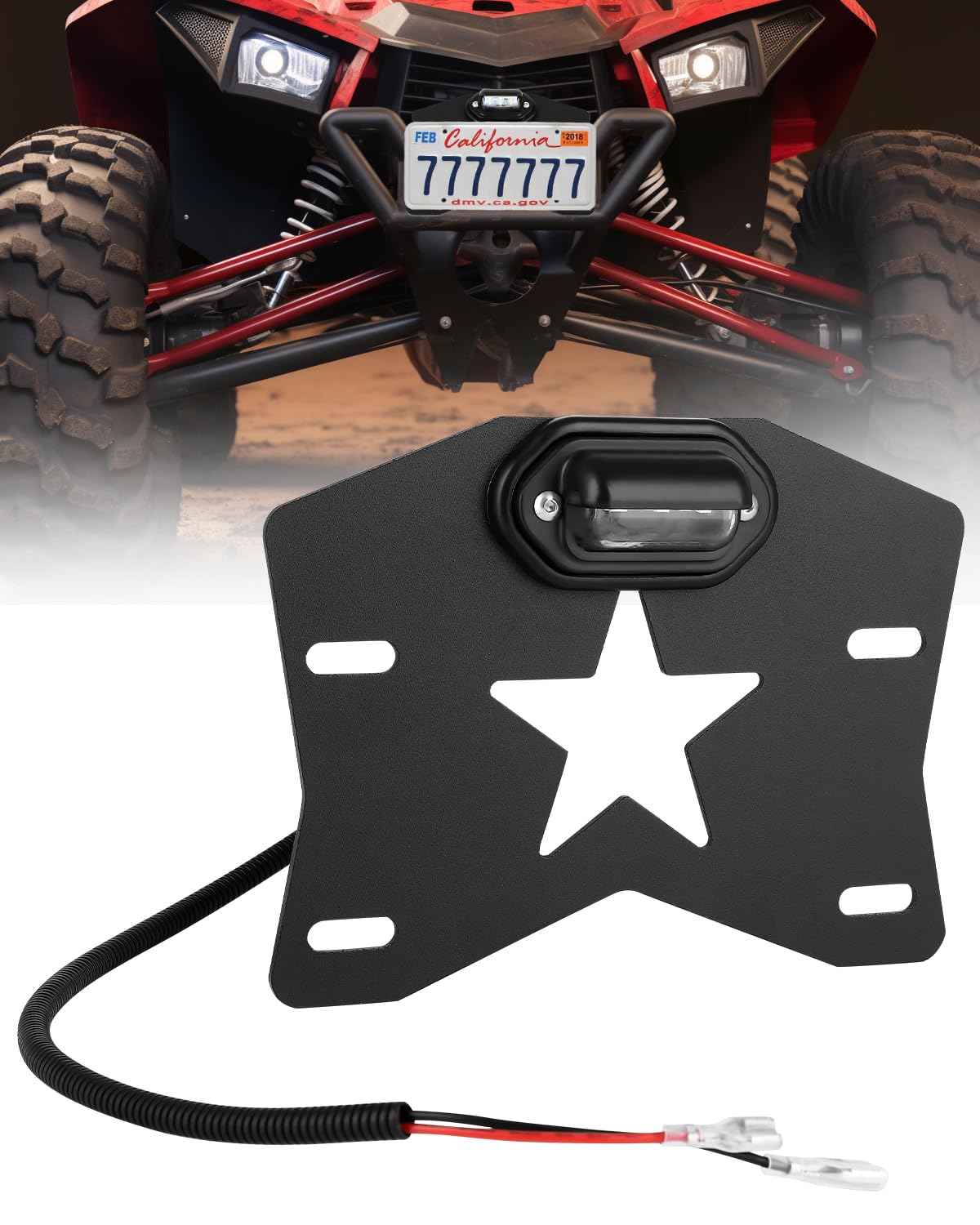 Amazon.com: Goottan UTV License Plate,Utv License Plate Holder with ...