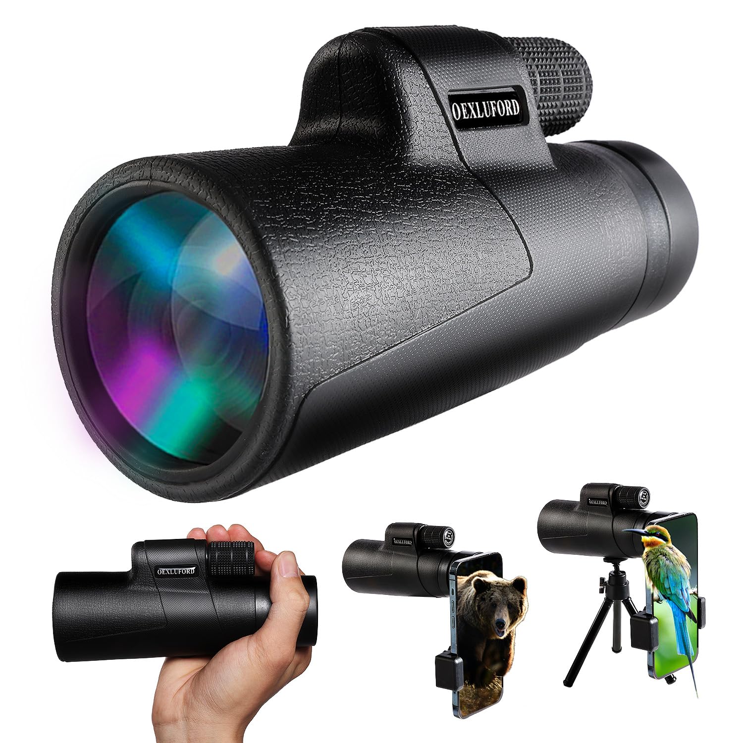 Amazon.com : OEXLUFORD 80X100 Monocular for Adults - Monocular ...