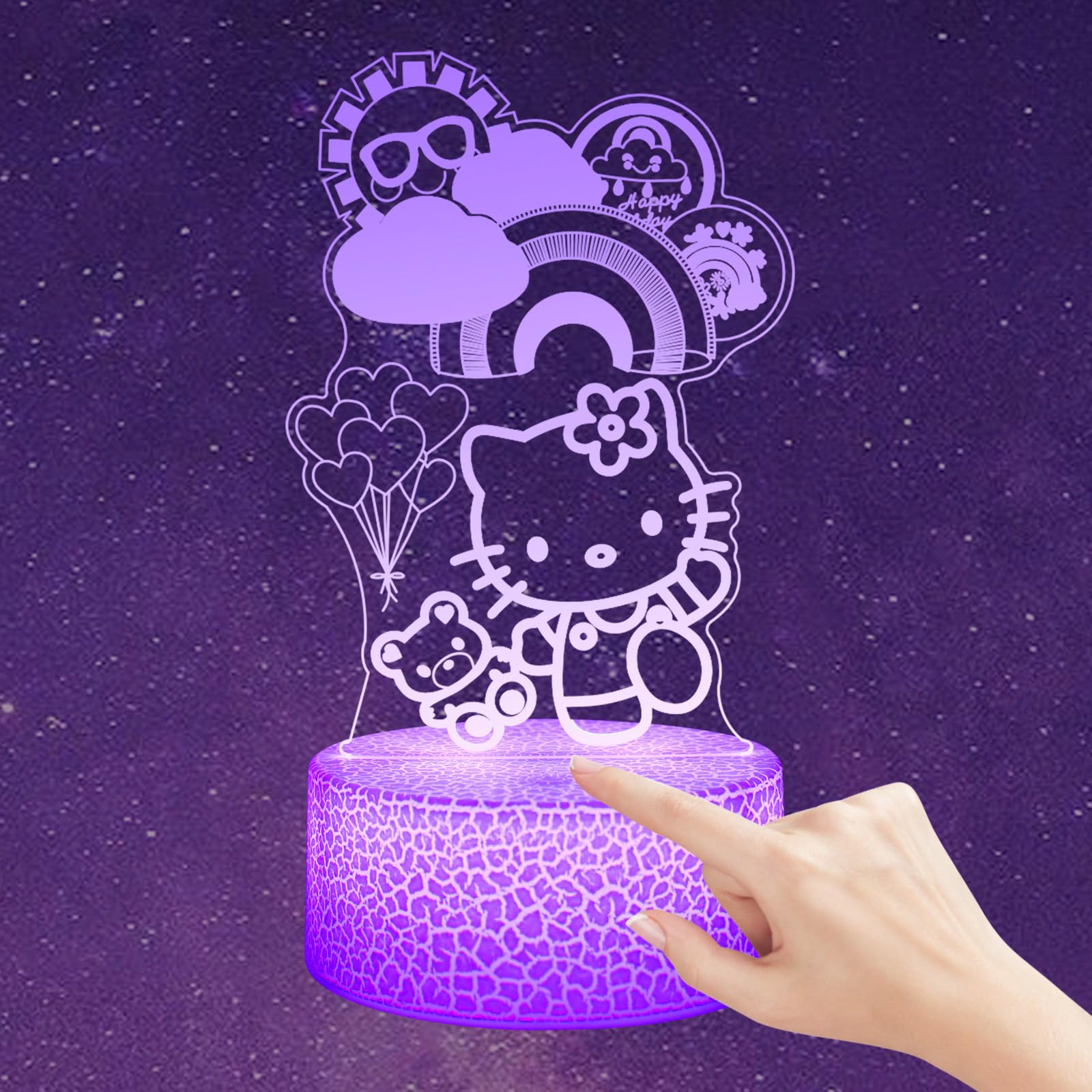 ABTRATY Night Light for Girls, Cute Led Cat Night Light for Kids 7 ...