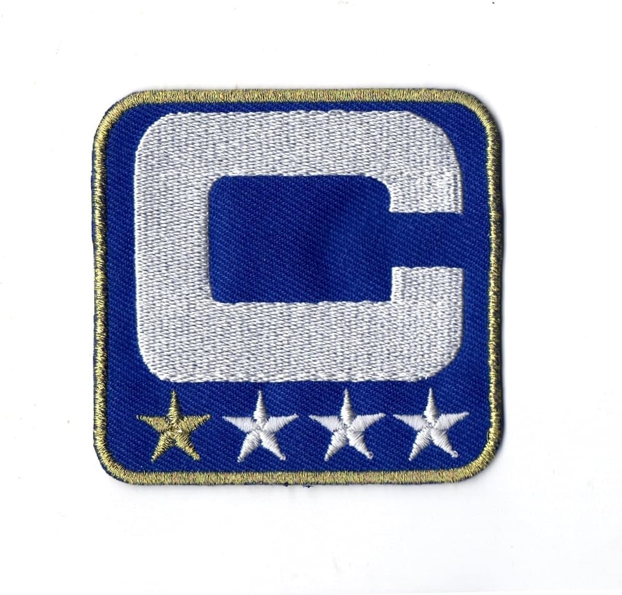 Amazon.com: First Anything Captain C Patch Blue (4 Gold Stars) Football ...