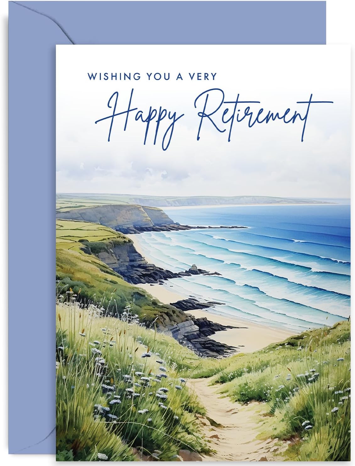 Old English Co. Artistic Retirement Card for Him or Her - Leaving Work ...