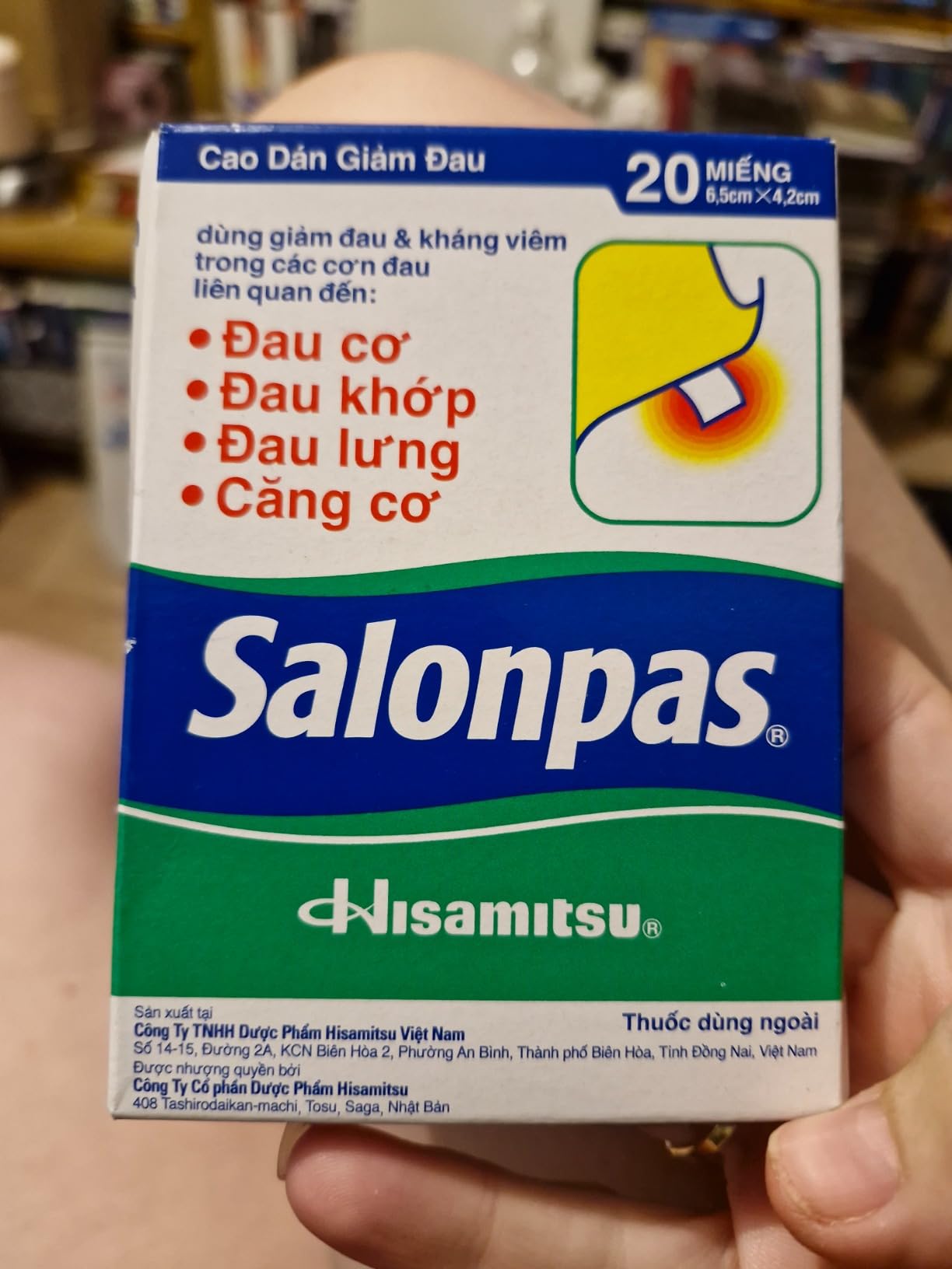 Hisamitsu Salonpas Heat Patch Herbal Menthol Self Adhesive Medical ...