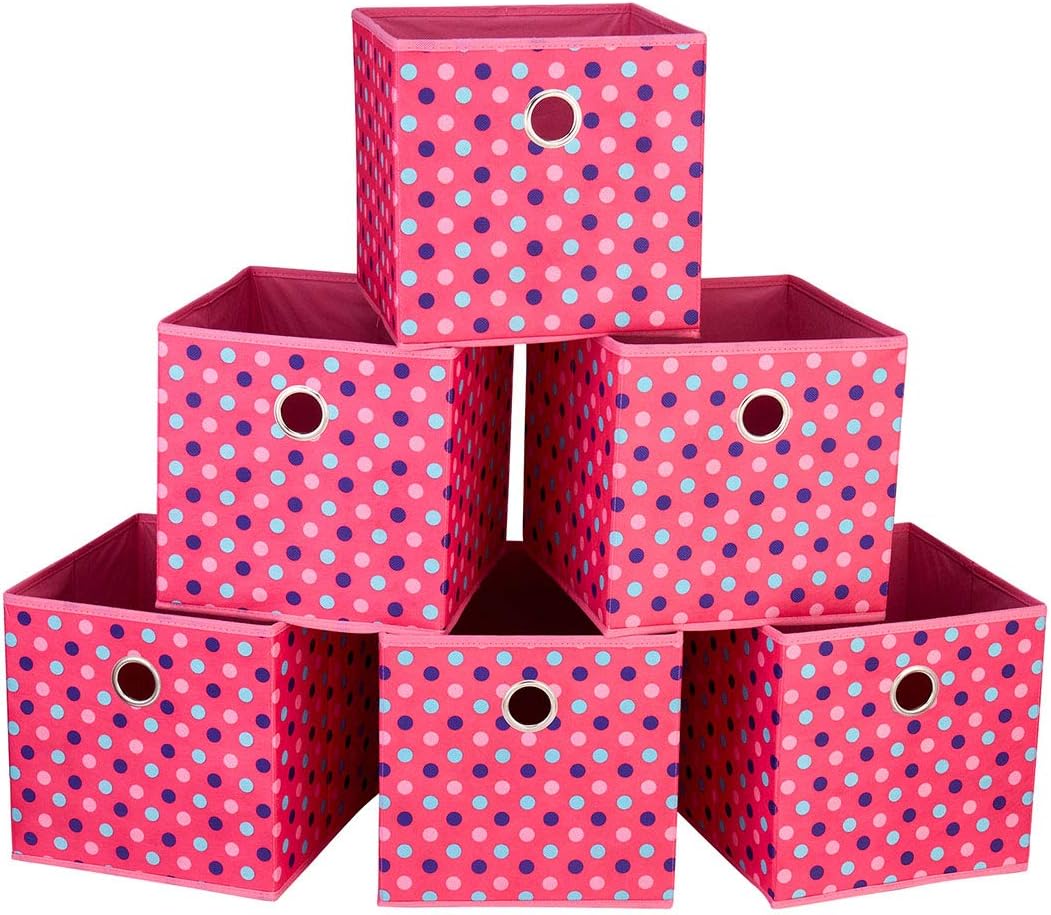 Amazon.com - i BKGOO Foldable Storage Cube Drawer Bins Set of 6 ...
