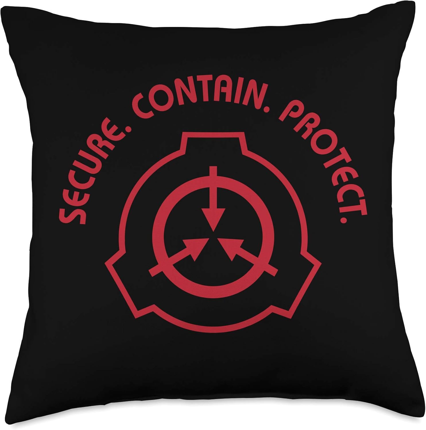 Amazon.com: SCP Foundation | Secure Contain Protect Throw Pillow : Home ...