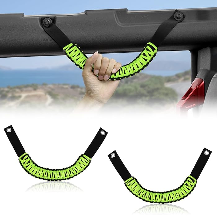 Buy HUICOCY 2 Pack Grab Handles for Bronco, Roll Bar Grab Handles Grip ...