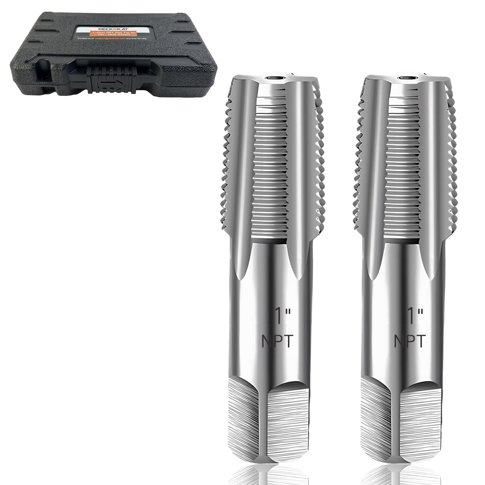 Amazon.com: 2-Piece NPT Pipe Tap Set, Precision Carbon Steel NPT Tap ...