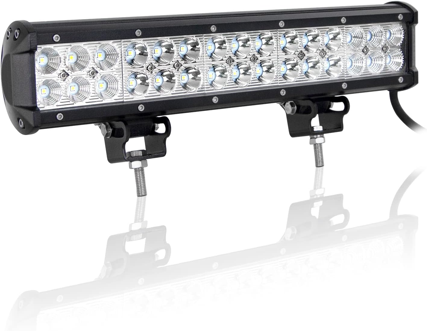 Willpower 15 Inch 90W LED Light Bar Flood Spot Combo Beam Off Road Driving Lights Waterproof Fog ...