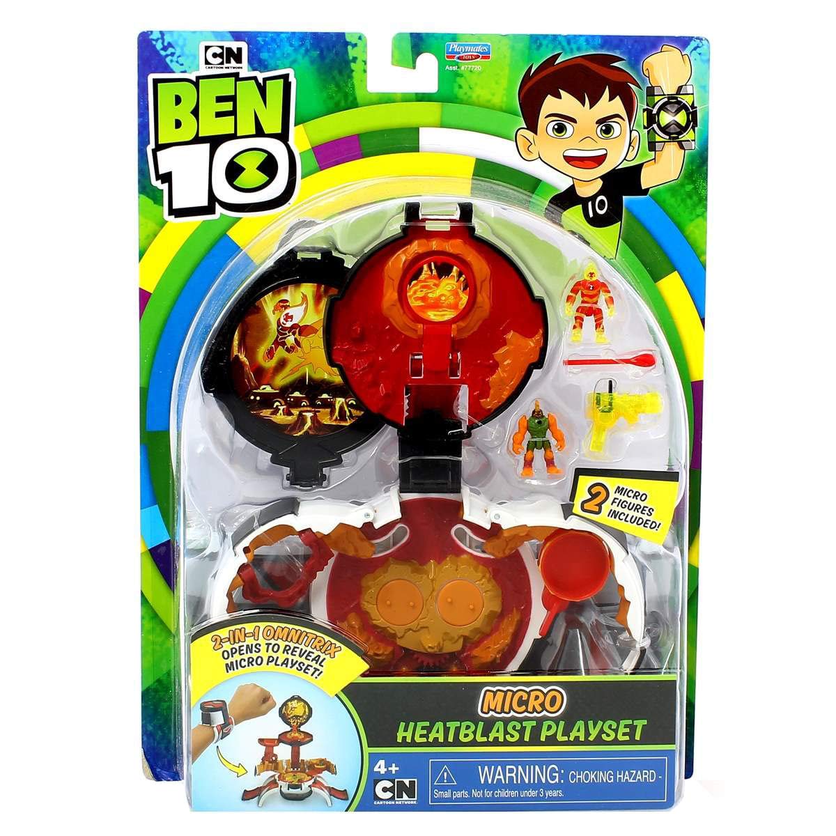 Ben 10 Micro Heatblast Omnitrix Action Figure 2 in 1 Play Set- Buy ...