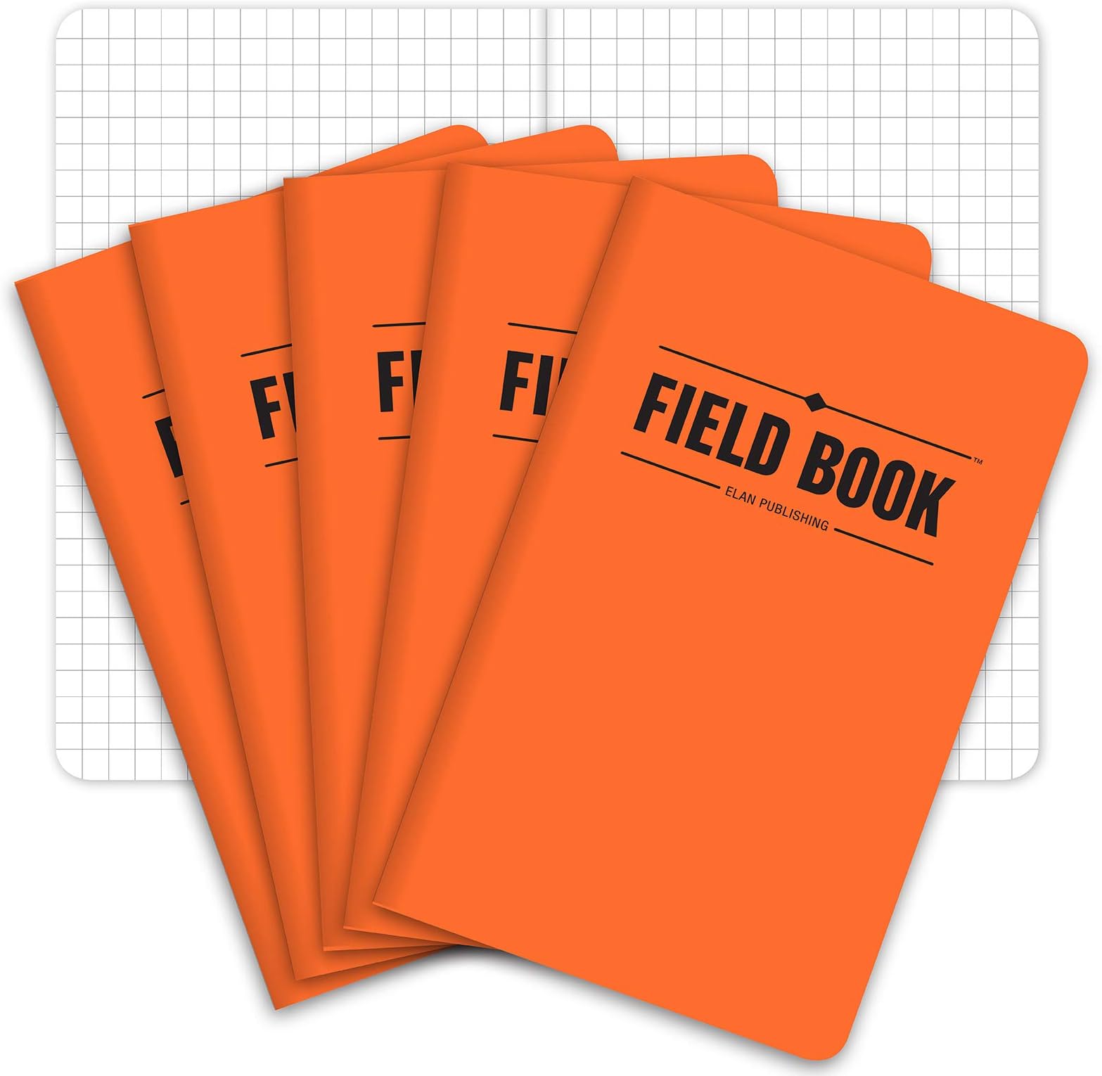 Amazon.com : Field Notebook/Pocket Journal - 3.5"x5.5" - Orange - Graph ...