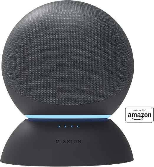 Made for Amazon Battery Base for Echo (4th generation), Black : Amazon ...