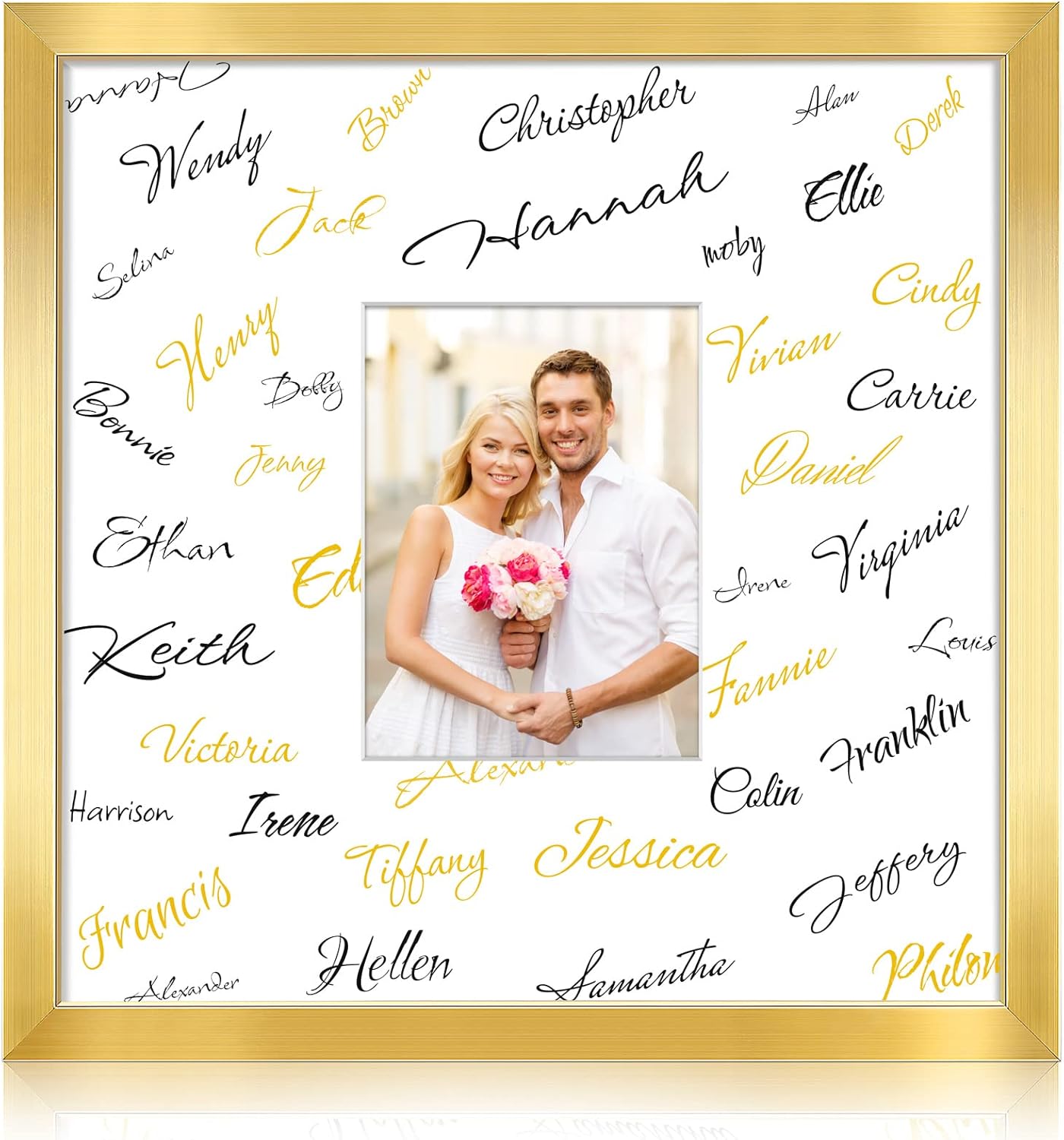 Amazon.com - LaVie Home 14x14 Wedding Signable Picture Frame Gold ...