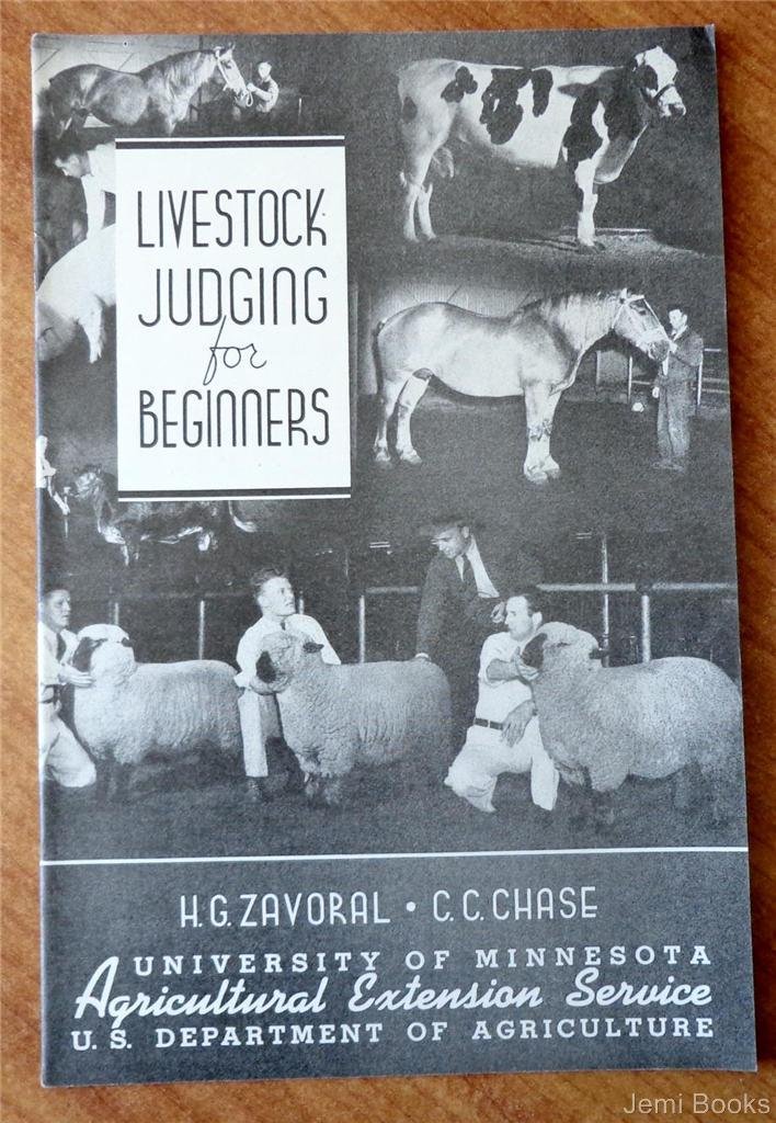 Livestock Judging For Beginners (University of Minnesota, Agricultural ...