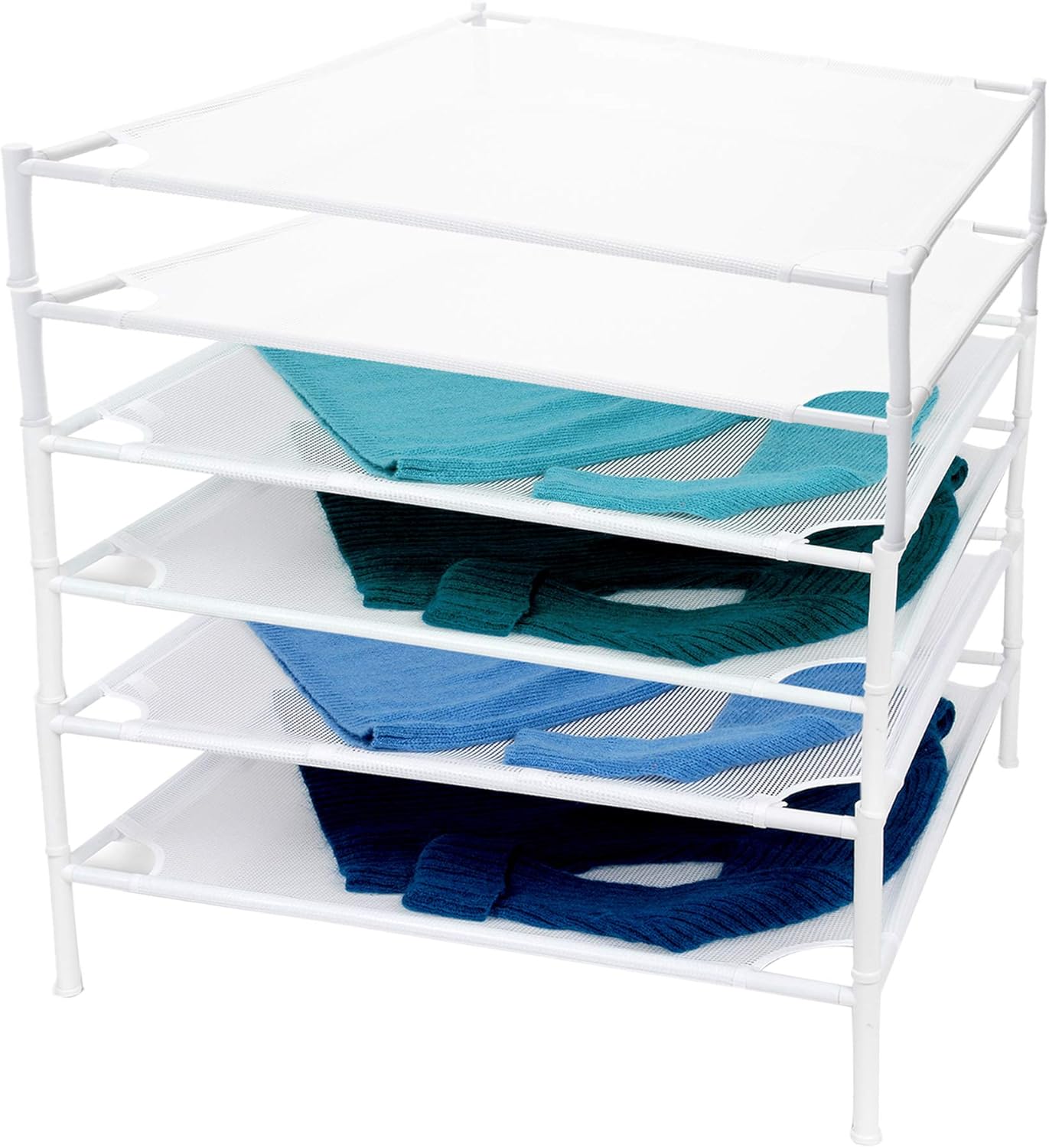 Amazon.com: Smart Design Stackable Sweater Dryer Rack with 4 Legs - Set ...