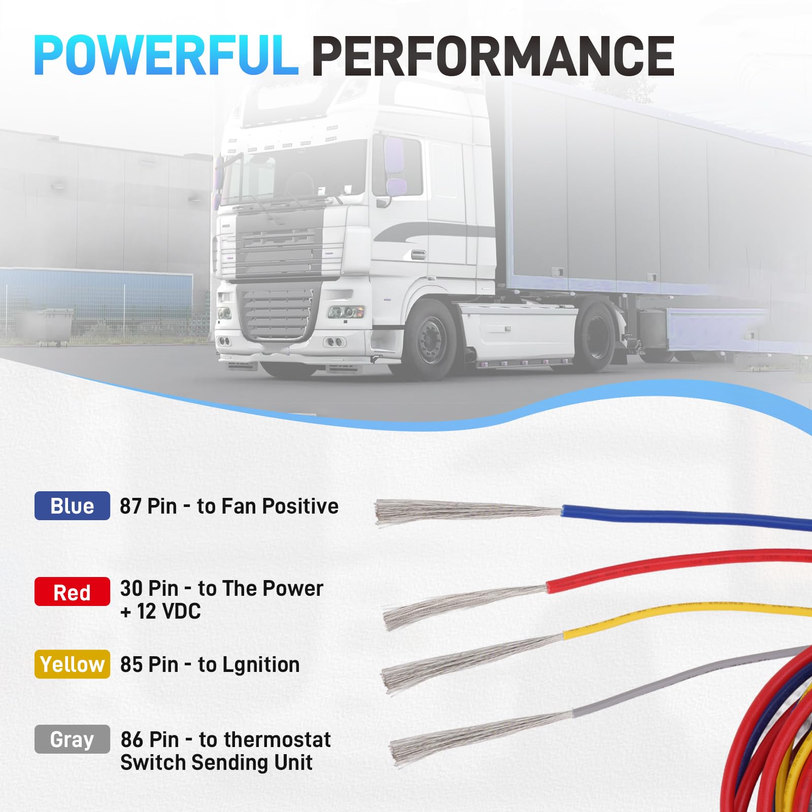 Snapklik.com : Dual Electric Fan Relay Kit, Automotive Wiring Kit, 60 ...