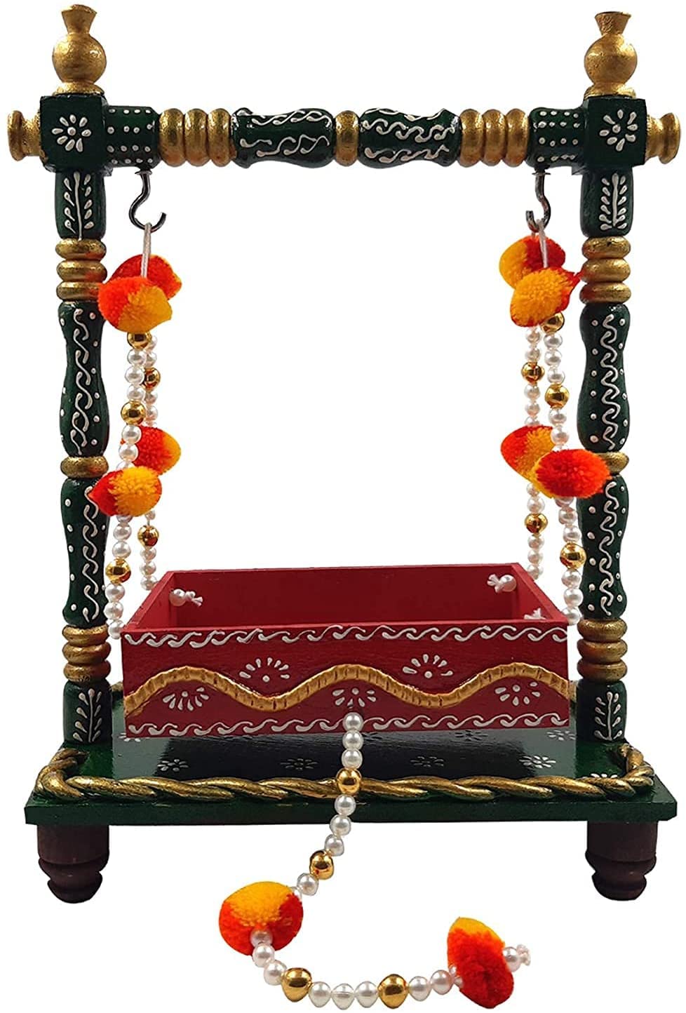 Laddu Gopal Wooden Jhula Laddu Gopal Bad Laddu Gopal Palna | Desertcart ...