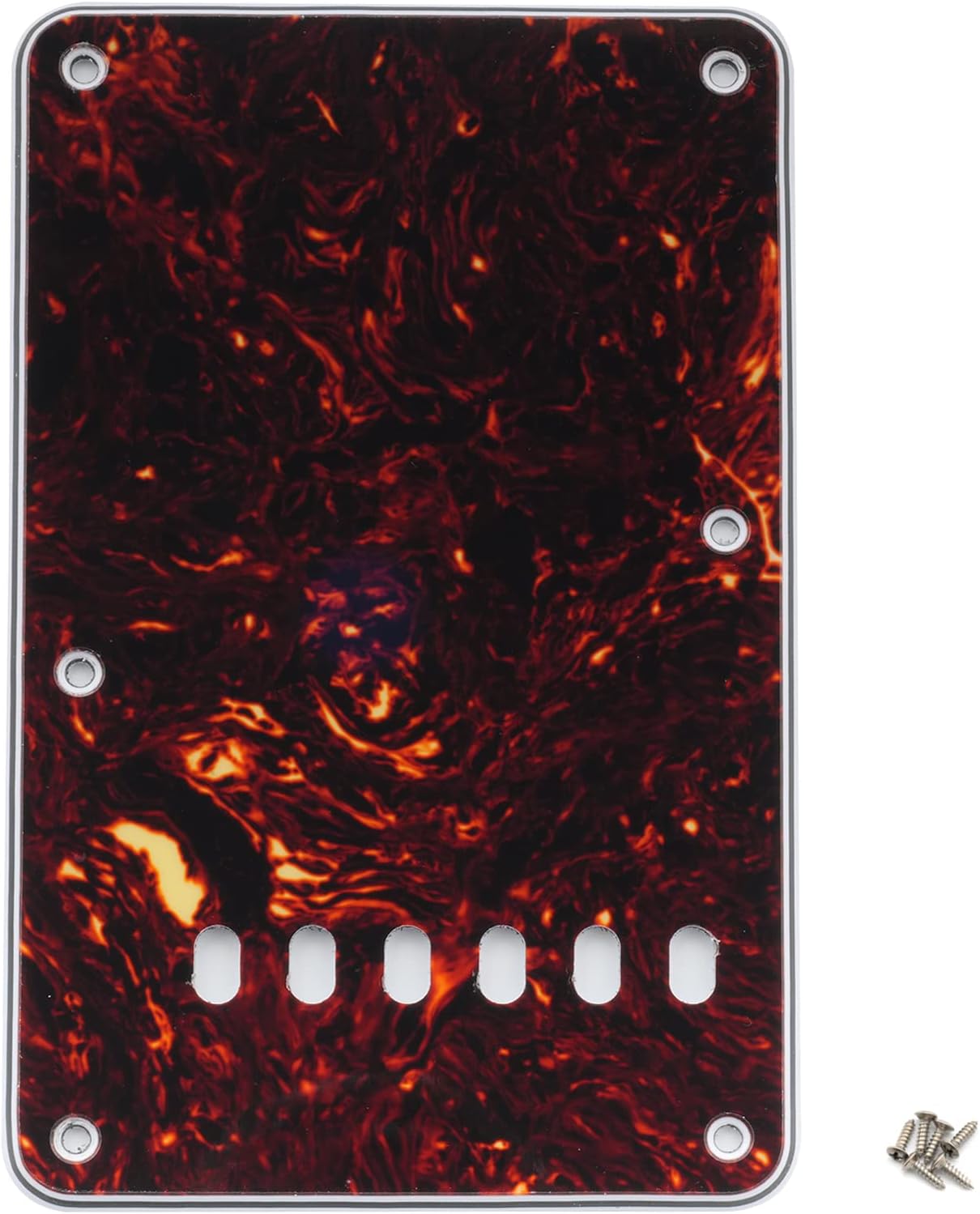 Amazon.com: Musiclily 6 Hole Vintage Style Strat Back Plate Tremolo ...