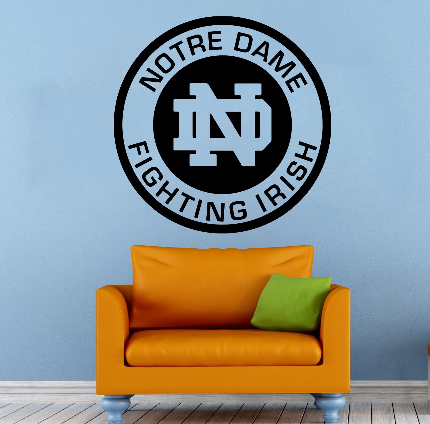 Amazon.com: Notre Dame Logo Wall Vinyl Decal Sticker Fighting Irish ...