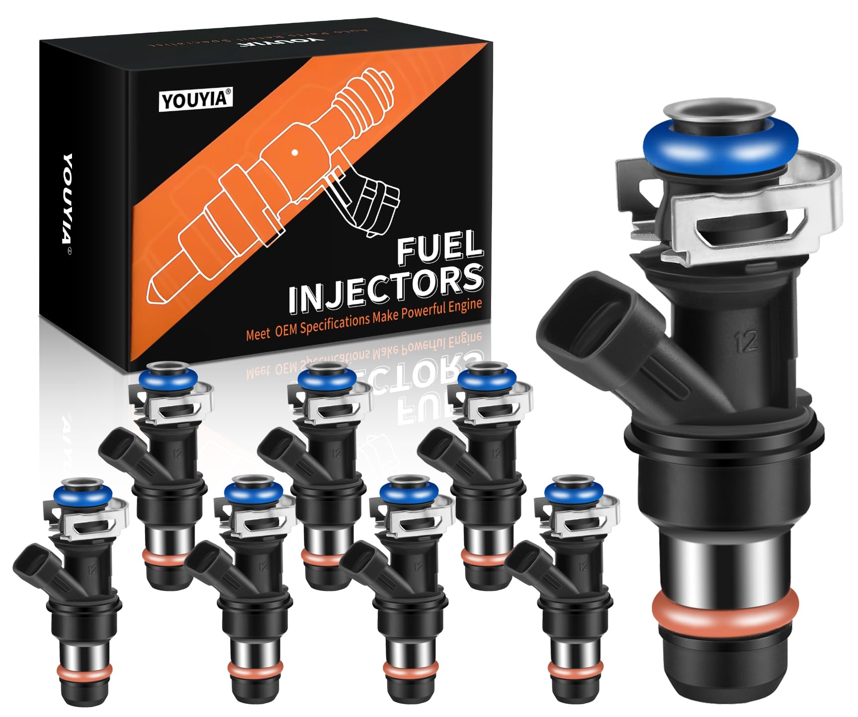 Snapklik.com : YOUYIA 17113553 Fuel Injectors Set Of 8 Compatible