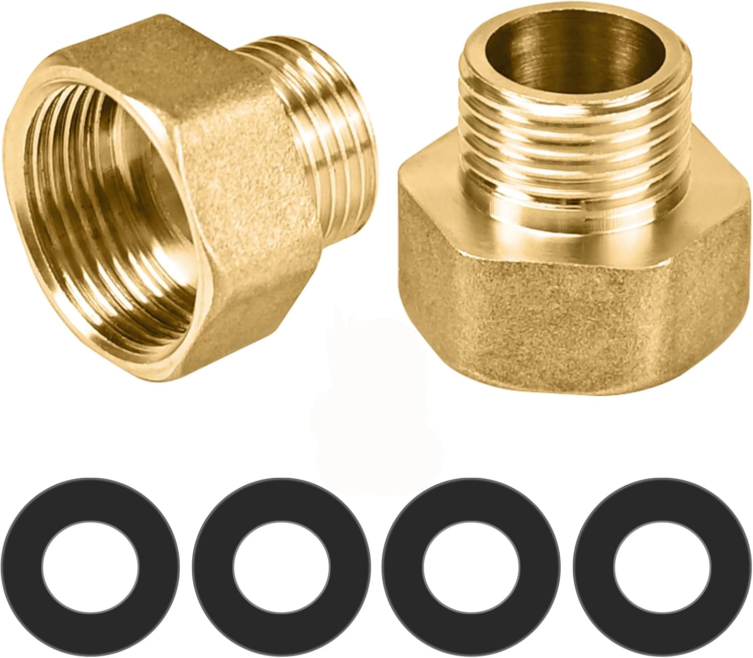 NISENTIA Reducer 3/4 Inch to 1/2 Inch Brass Reducer Extension with 4 ...