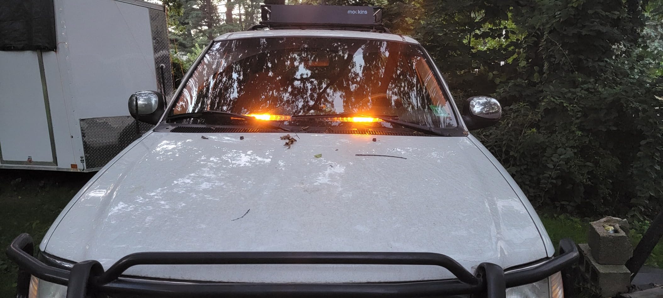 Amazon.com: LED Emergency Traffic Advisor Strobe Amber Light Bar ...
