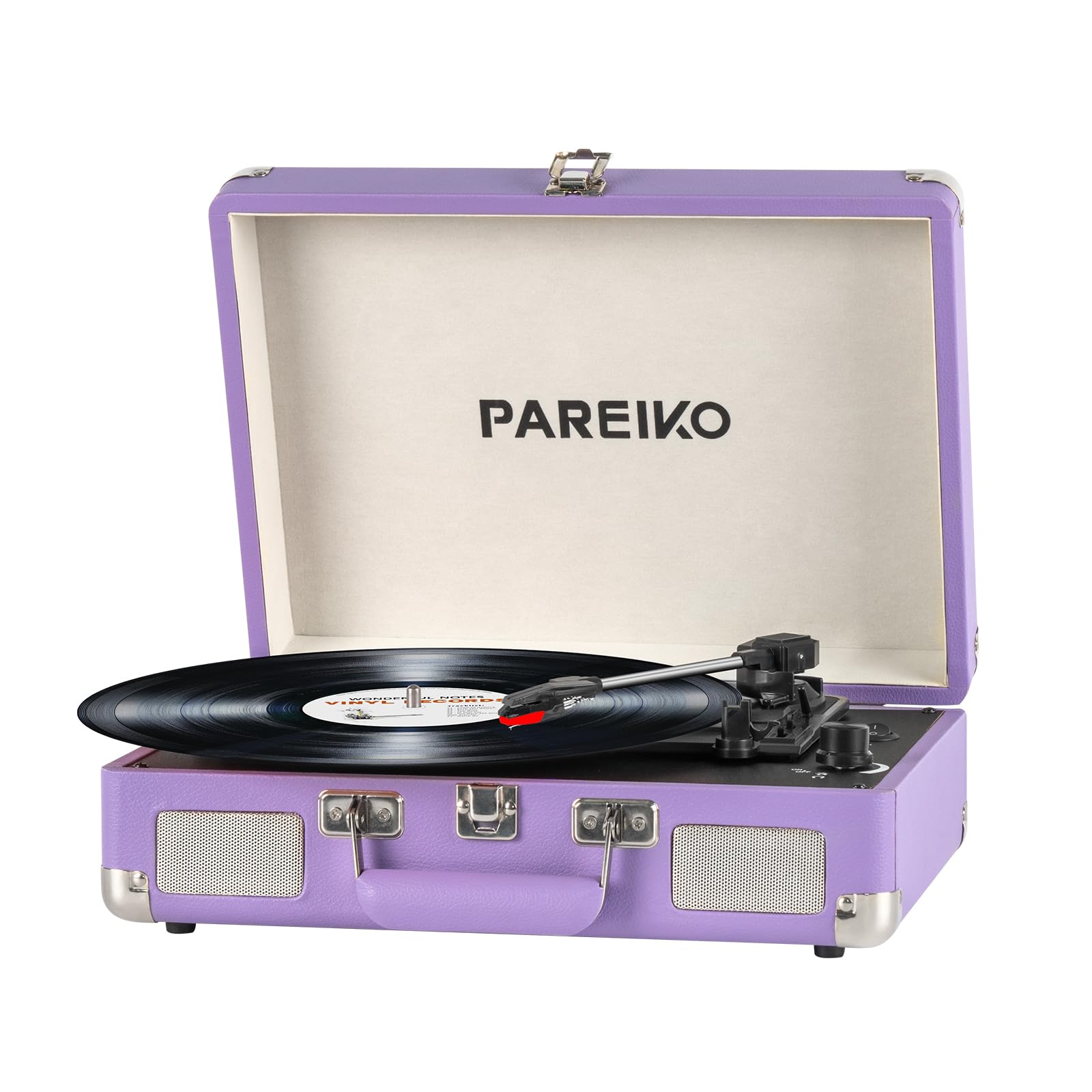 Amazon.com: Record Player 3 Speed Turntable Portable Suitcase with ...