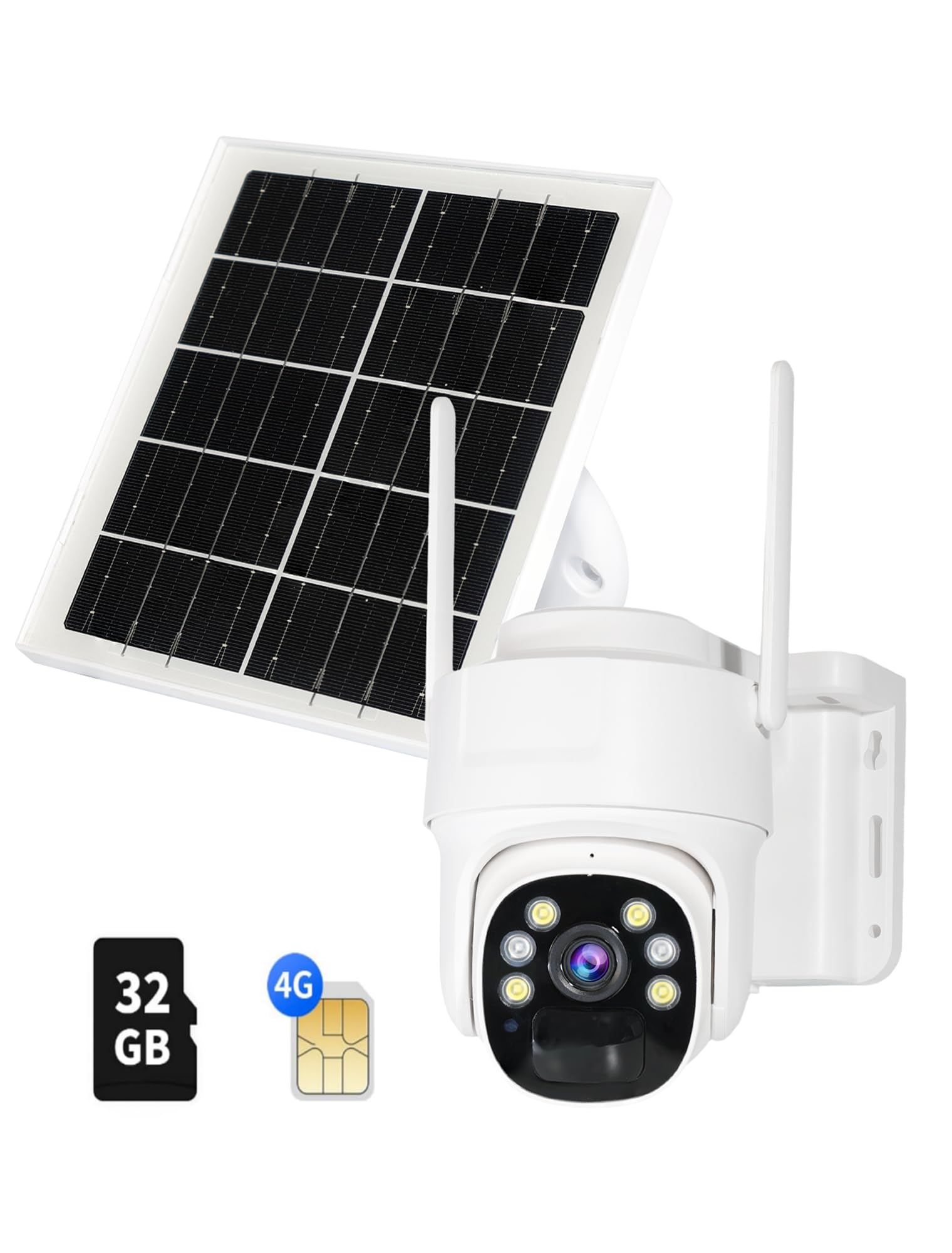 Amazon.com : 4G Solar-Powered Wireless Outdoor Security Camera, 1080P ...