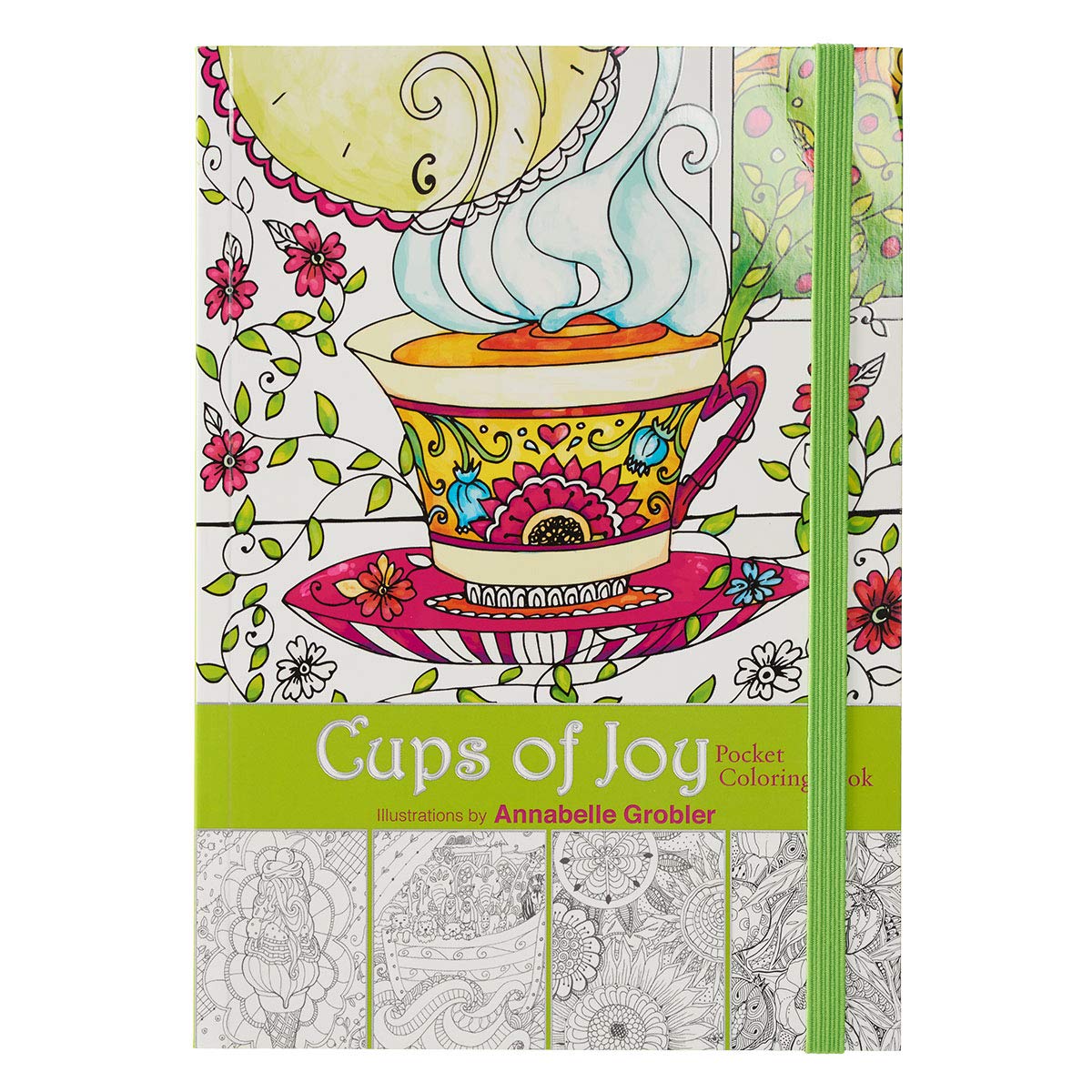 Buy "Cups of Joy" Pocket Edition Inspirational Adult Coloring Book Book ...