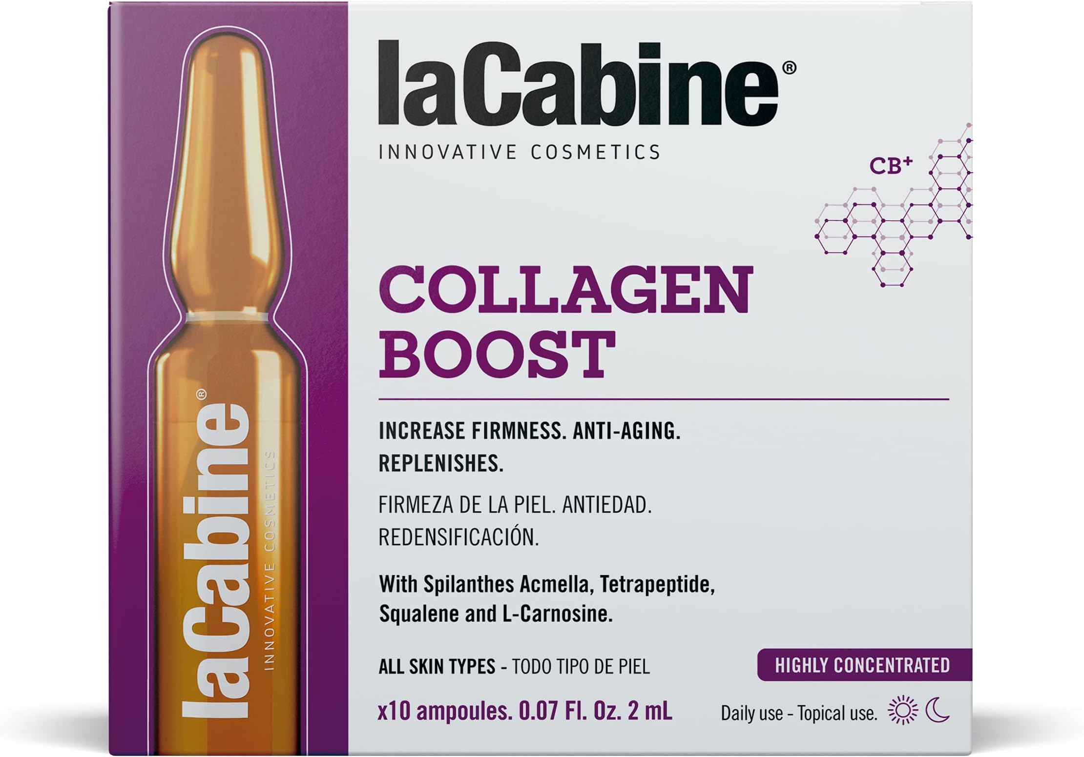 Amazon.com : La Cabine Pure Hyaluronic 10x2ml Ampoules - All Skin Types ...
