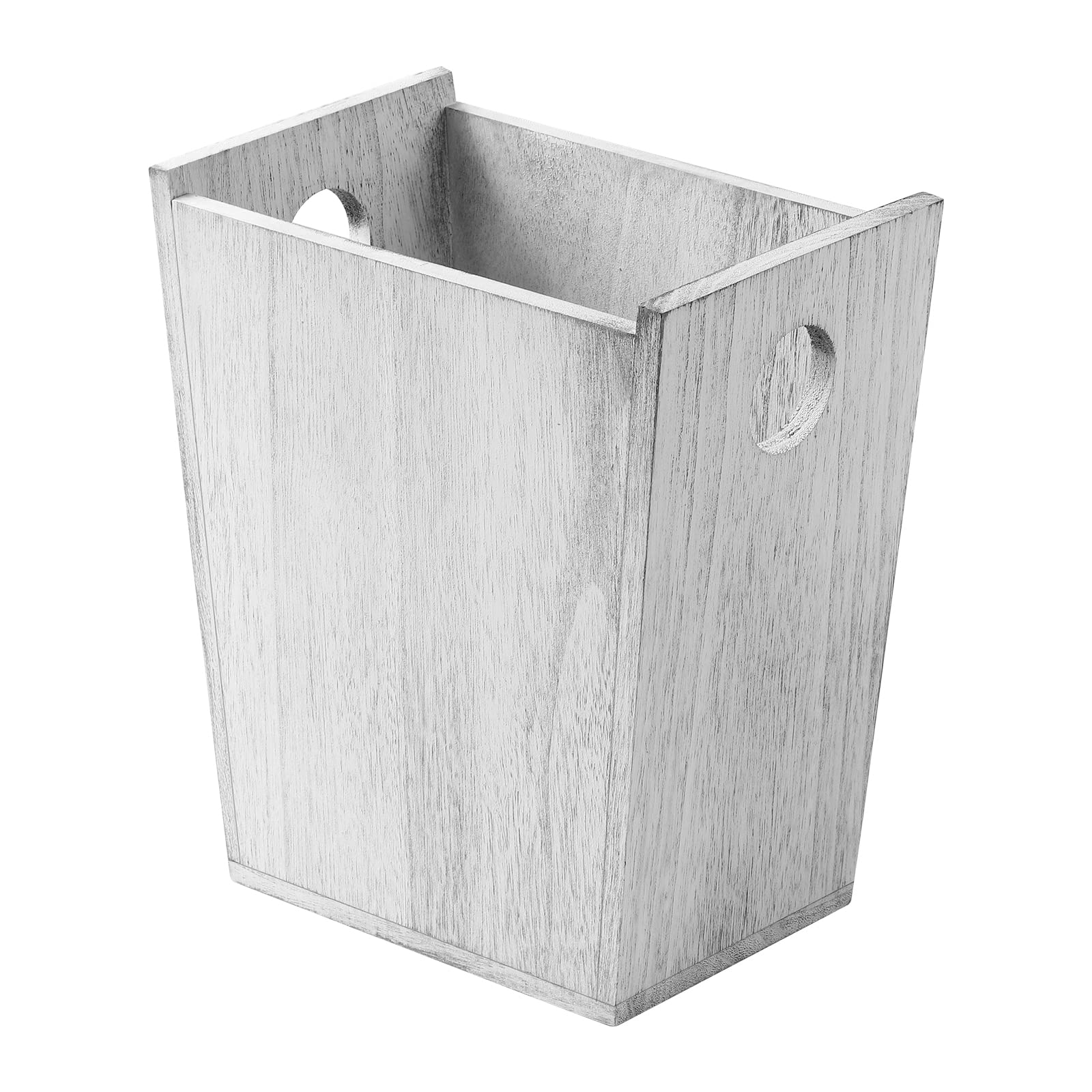Snapklik.com : Trash Can Wood Bathroom Wastebasket Rectangular Trash ...