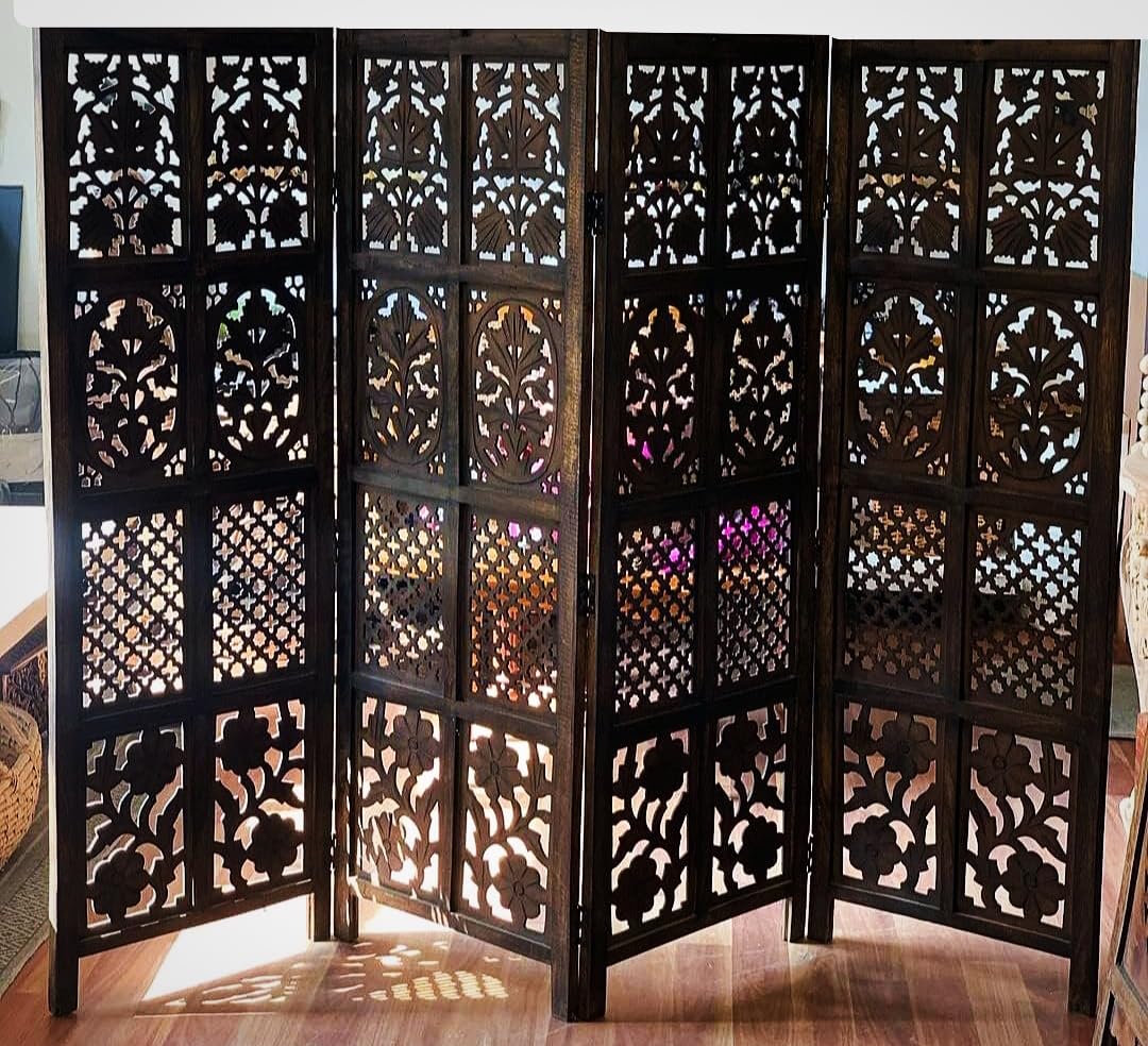 Buy THEHEARTWILL® Wooden partition for Living Room/Partition Wall ...