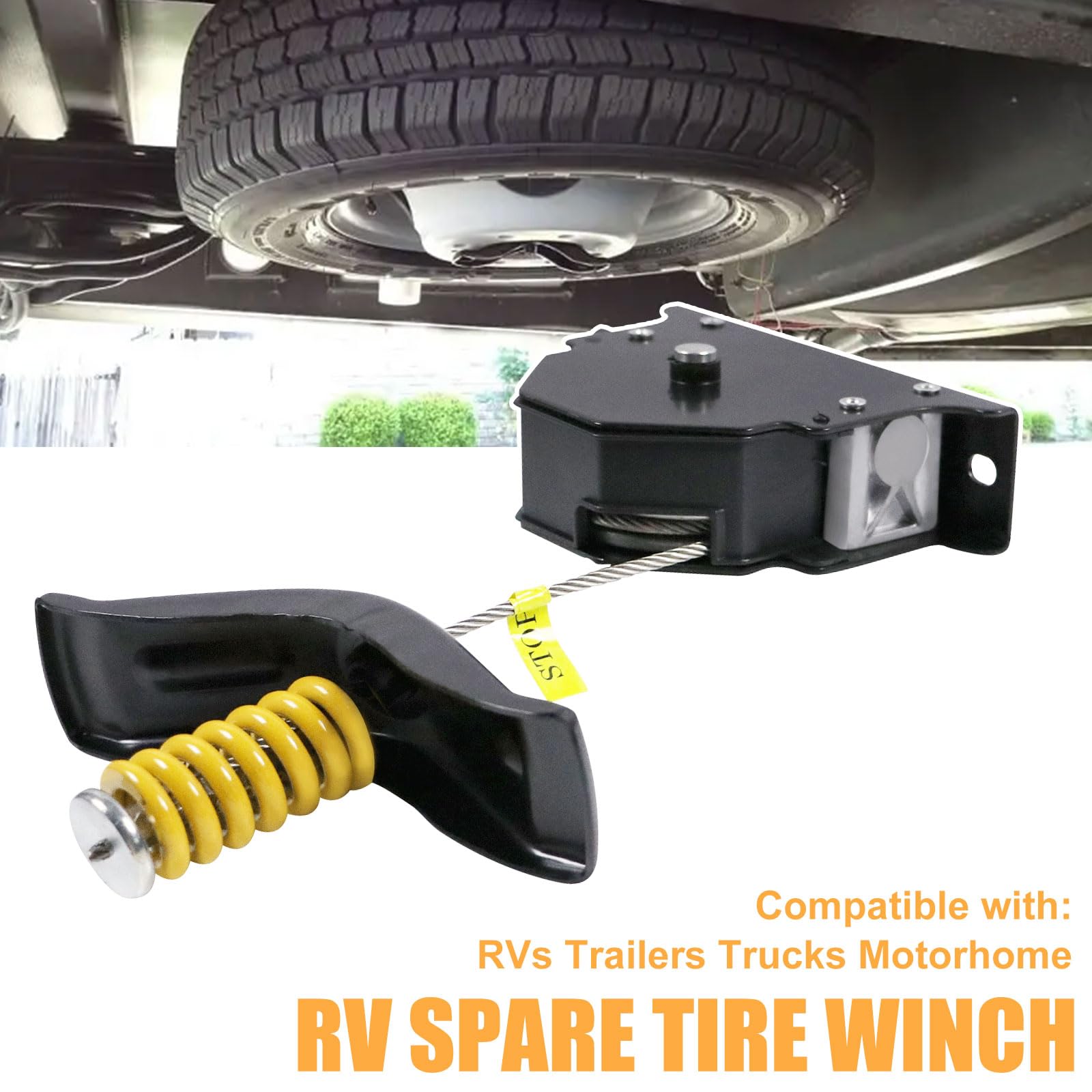 Snapklik.com : Wankic 159056 RV Spare Tire Winch Compatible