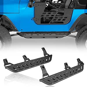 Amazon.com: Hooke Road TJ Side Steps Compatible with Jeep Wrangler TJ ...