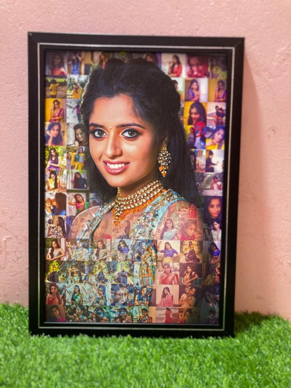 Generic Wood Jj Art Birthday Rectangular Shape Wall Mount Photo Frame ...