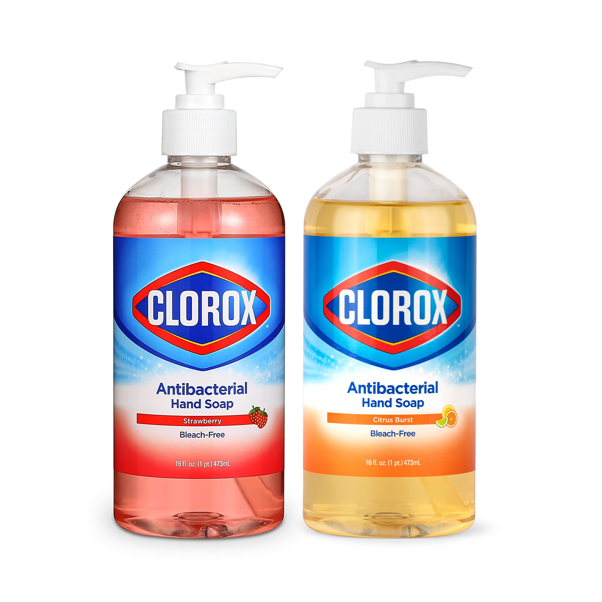 Amazon.com: Clorox Liquid Hand Soap 2 Pack Bundle, Strawberry & Citrus ...