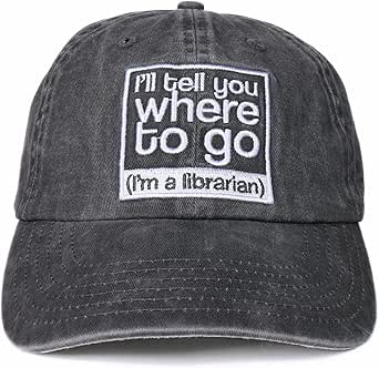 Amazon.com: InnoBeta Librarian Gifts Cap, Funny Adjustable Embroidered ...