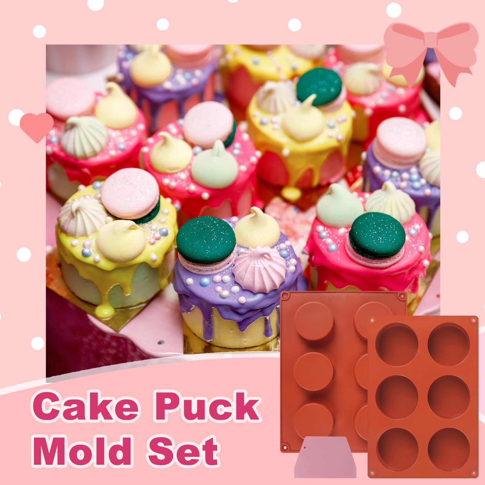 Cake Puck For Sale Juome Cake Puck Mold Set - Chocolate Covered ...