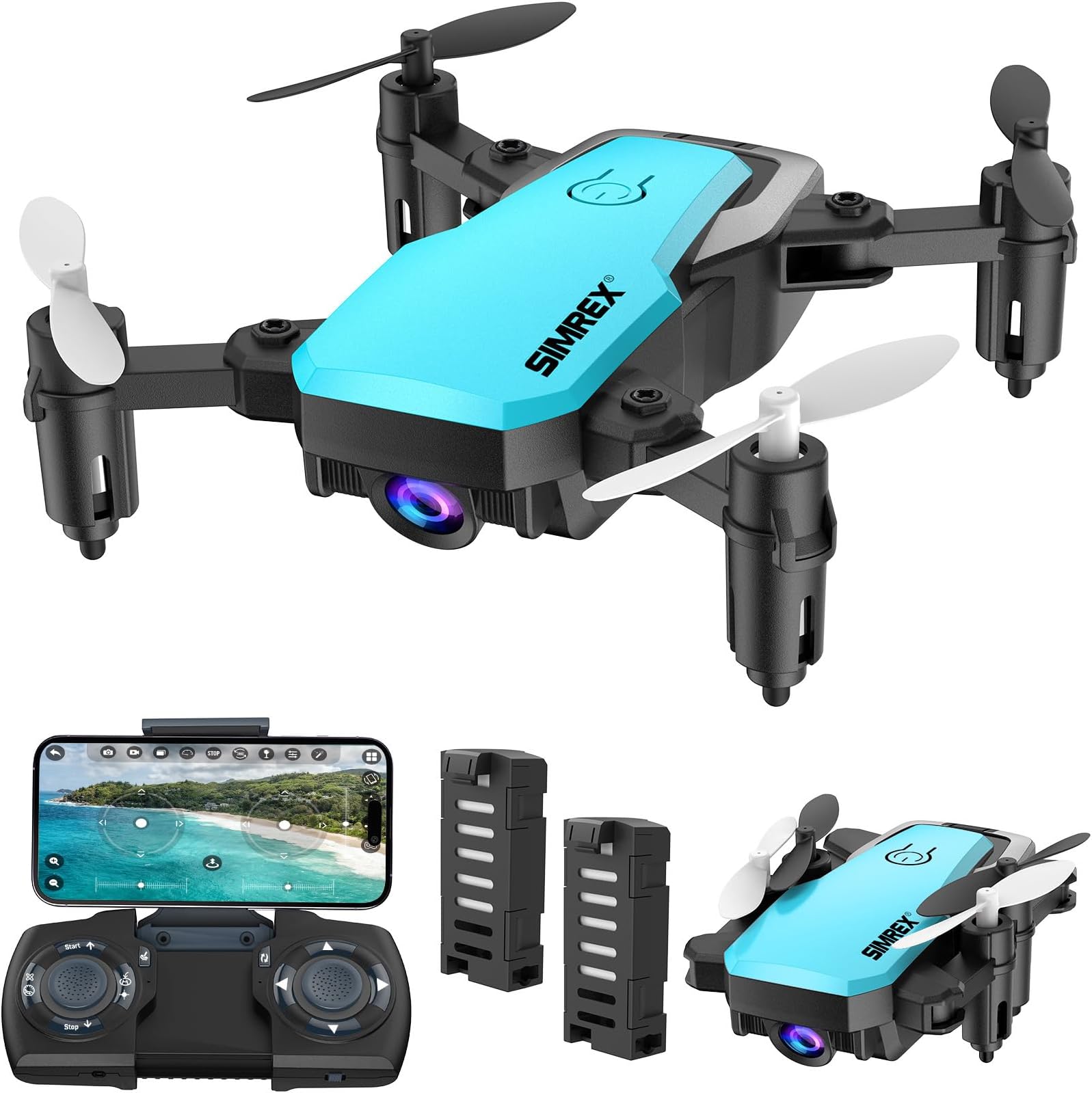 SIMREX Mini Drone With 720P Camera for Kids Adults,RC Quadcopter ...