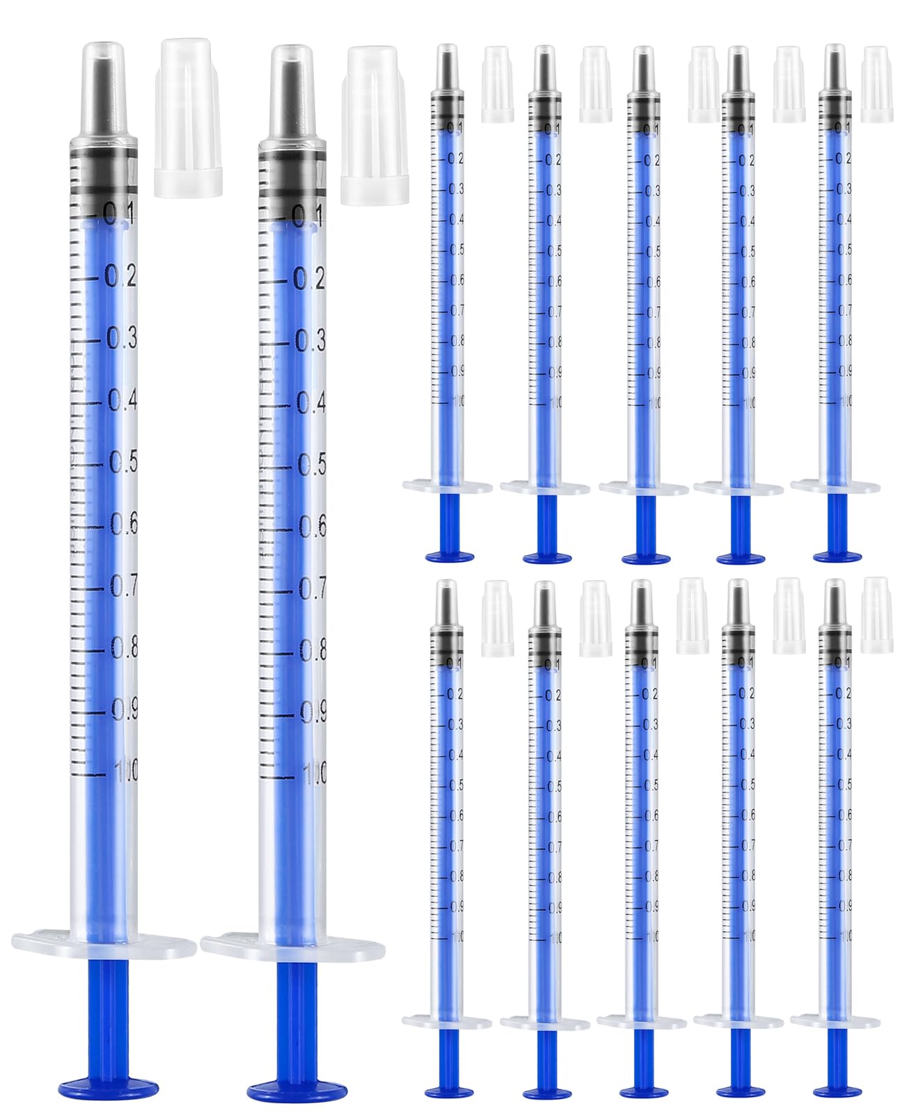 Snapklik.com : 12 Pack Of 1ml Plastic Syringes