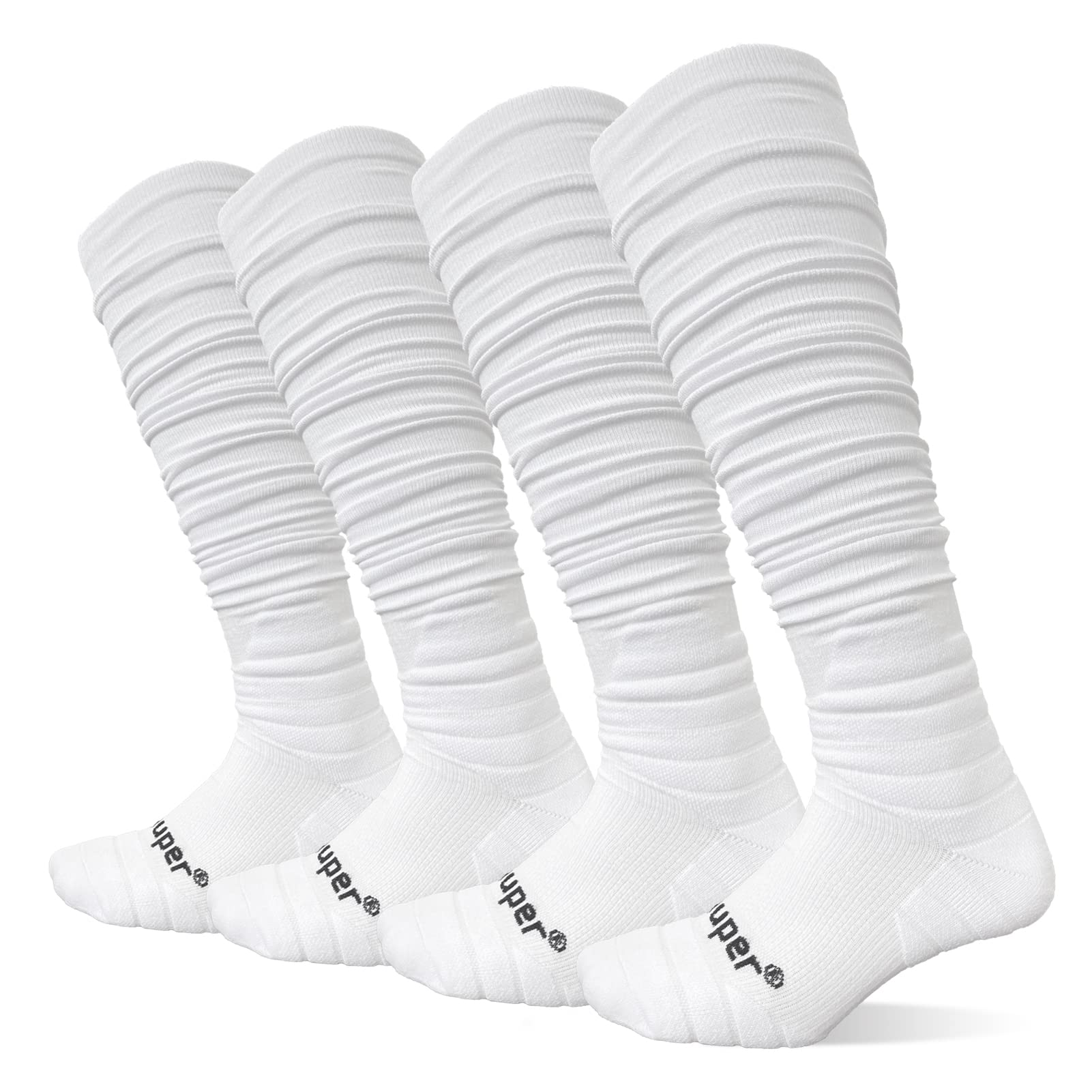 Snapklik.com : Youper Scrunch Padded Football Socks 2 Pack, Extra Long ...