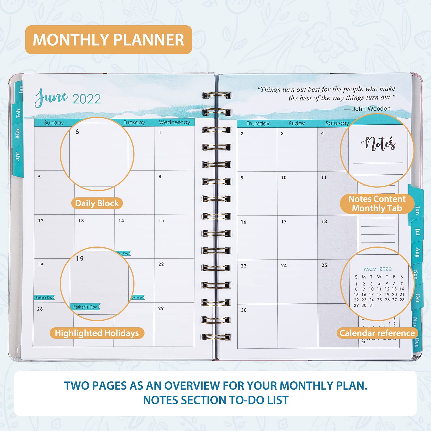 Buy 2022-2023 Planner, TOUVE A5 Planner Weekly and Monthly from JUL ...