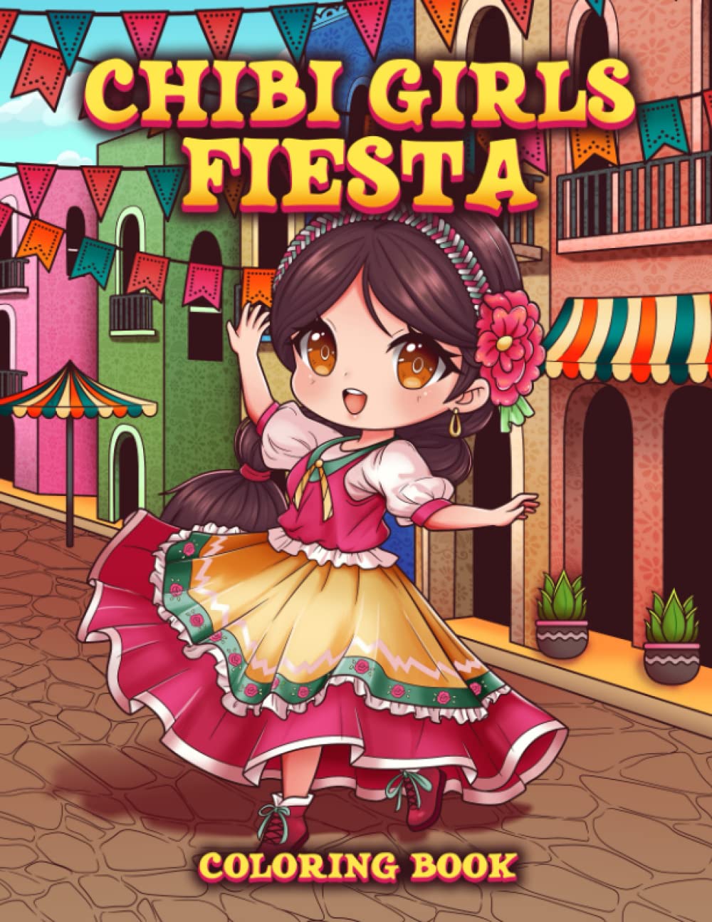 Amazon.com: Chibi Girls Fiesta Coloring Book: Kawaii Chibi Girls in ...