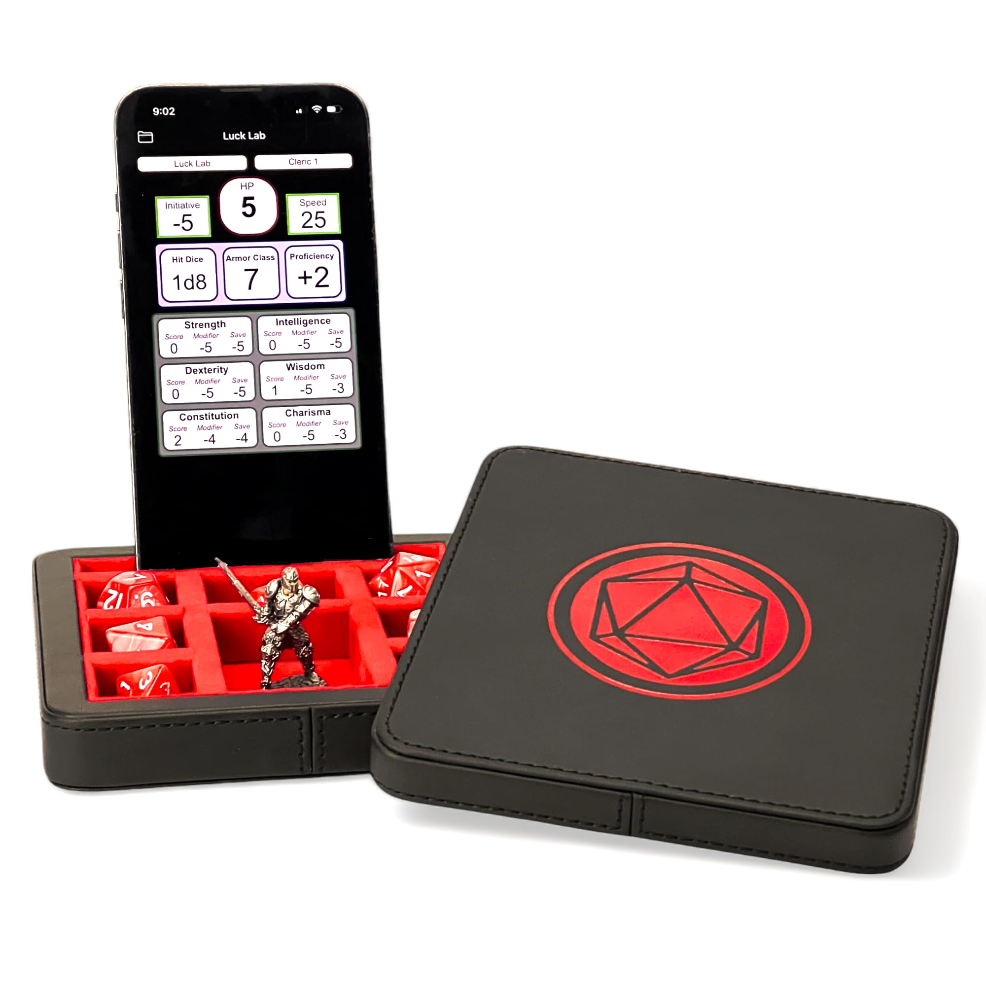 Amazon.com: Luck Lab Compact Magnetic Dice Case with Dice Tray and ...