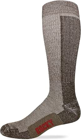 Amazon.com: Rocky Mens Merino Wool Heavyweight Tall Boot Socks 1 Pair ...